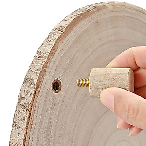 WILLOWDALE 11-13 Inches Wood Cake Stand for Dessert Table, Wedding Cake Stand Farmhouse Serving Tray for Party, Wood Slice with Legs Round Cake Holder Rustic Decor Table Centerpieces for Dining Room