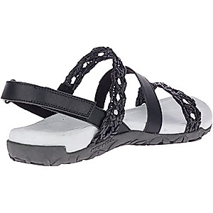 Merrell Women's Terran Braid Slingback Sandal, Black, 8