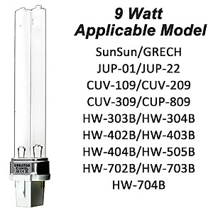 COOSPIDER 9 Watt Replacement Bulb G23 Base Bi-pin for JUP-01, HW-303B, HW-304B, CF400, CF500