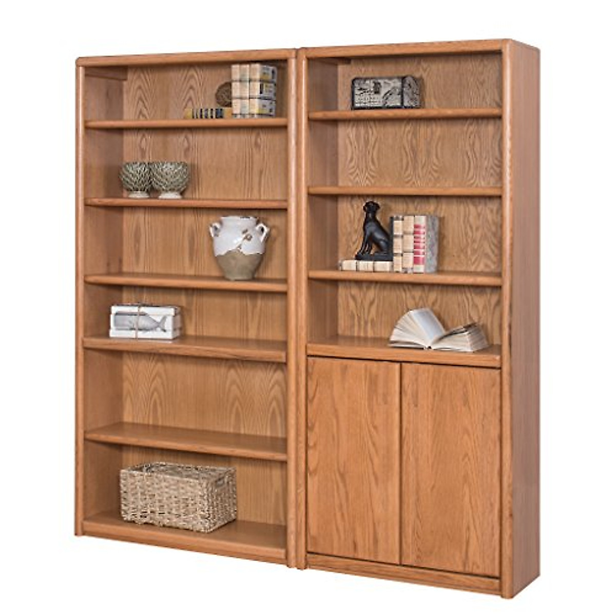 Martin Furniture Contemporary 6 Shelf Bookcase - Fully Assembled