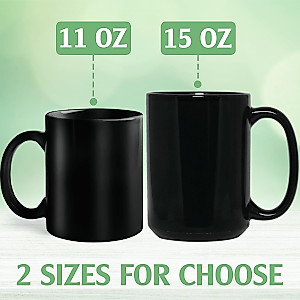 Black Ceramic Coffee Mug Photo Mugs Personalized Picture Butterfly Custom Name Birthday Gifts For Cow Lovers Women Mothers Day Novelty Tea Cup Table Desk Accessories 11 And 15 Oz