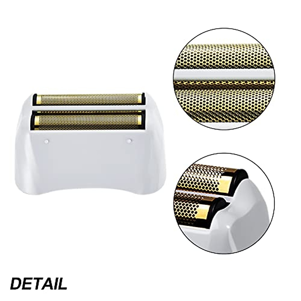 2 Packs Pro Shaver Replacement Foil and Cutters Compatible with Andis #17155 & #17150 Shaver Pro Foil (Golden)