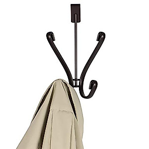 Home Basics Over The Door Double Hook (Bronze)
