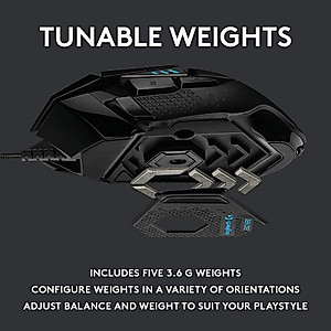 Logitech G560 LIGHTSYNC PC Gaming Speakers with Game Driven RGB Lighting Bundle with Logitech G502 Hero High Performance Gaming Mouse