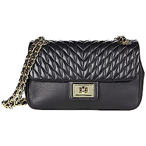 Karl Lagerfeld Paris Shoulder Bag Handbags, Black/Gold