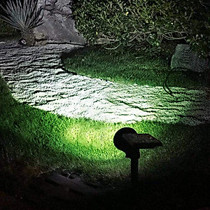 Hoont 2-in-1 Bright Outdoor LED Solar Spotlight/Solar Powered Light for Patio, Entrance, Landscape, Garden, Driveway, Lawn, Etc./ Great for Accents, Security Lighting, Etc. [Upgraded Version]