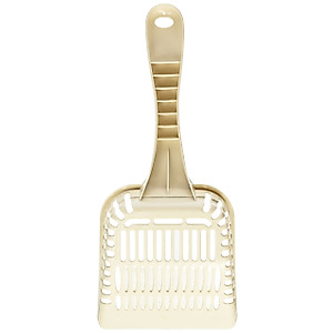 Petmate Litter Scoop with Deep Shovel for Cats, Giant Size, Bleached Linen