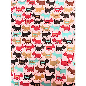 Ultrasoft Washable Large 29" x 29" Changing Pad, Puppy Training Pad, Incontinence Pad (Pink Dogs)