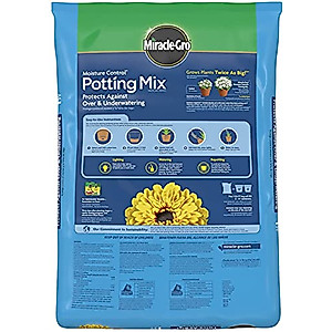 Miracle-Gro Miracle-Gro Moisture Control Potting Mix, 1 cu.ft (Pack of 3 Bags)