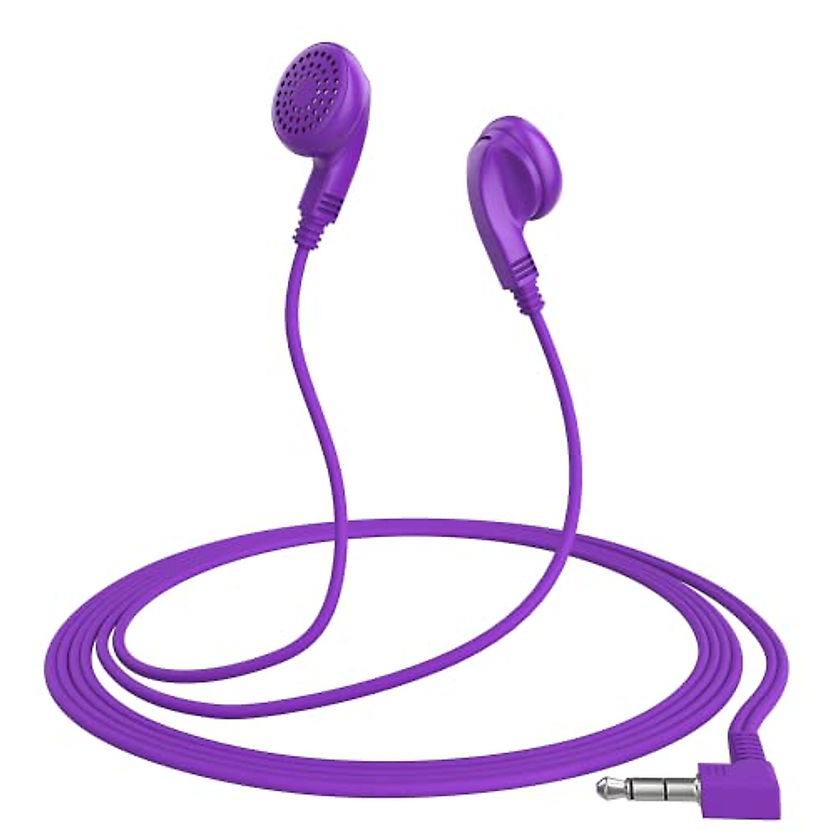 Maeline Bulk Earphones with 3.5 mm Headphone Plug - 10 Pack - Multi