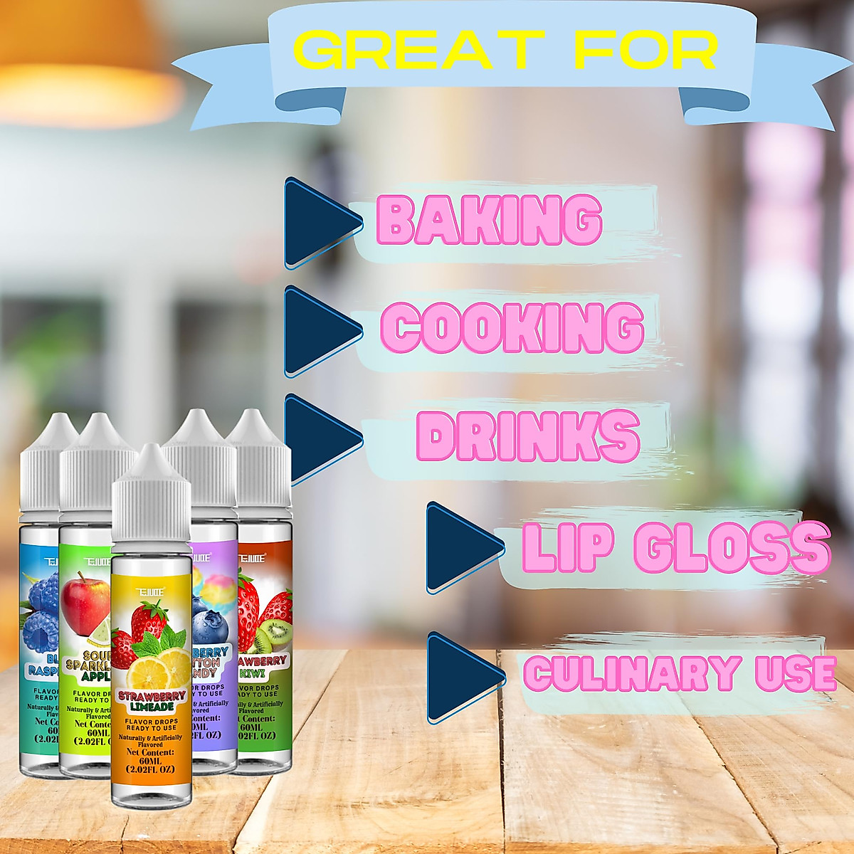 Flavored Drops for Use in Chubby Bottles