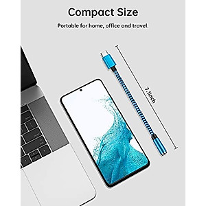 USB C to 3.5mm Audio Adapter, Male to Female Aux Cable for Samsung Galaxy S23 S22 Ultra S22+ S21 Plus S20 FE, Google Pixel 7 Pro 6 6a 5 5a 4 XL, iPhone 15 USBC Stereo Jack Headphone Dongle Adaptor