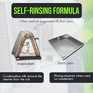 Leak Saver HVAC GUYS Foam Blaster Air Conditioner Cleaner - AC Coil Cleaner Foaming No Rinse Formula - Coil Cleaner for AC Unit Condenser and Evaporator Coil Cleaner - Neutral Citrus Scent