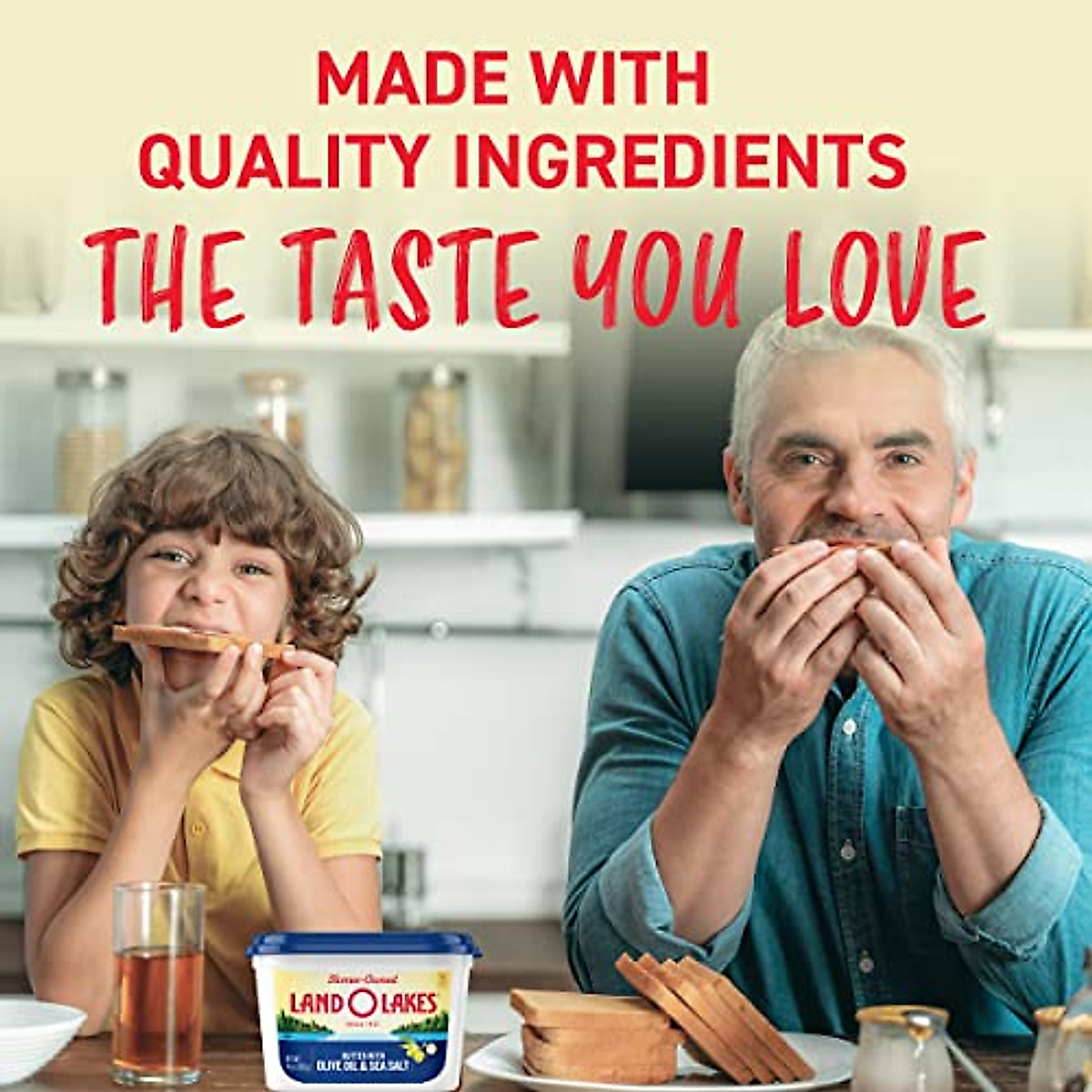 Land O Lakes Butter with Olive Oil & Sea Salt, Spreadable, 13 oz tub