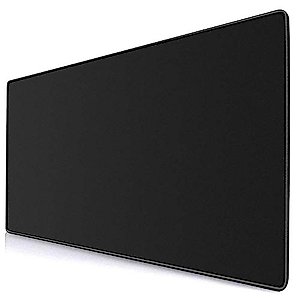 YEBMoo Extra Large Gaming Mouse Pads/Extended Protective Office Desk Mouse Mat Non-Slip Professional Precision Tracking Surface (35.4" x 15.7") for PC Computer Laptop (90x40Black001)