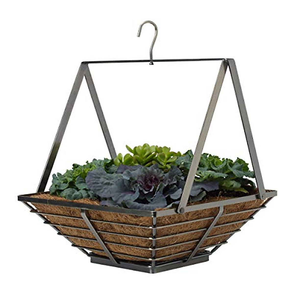 Gourmet Basics by Mikasa Rustic Basket with Banana Hook, One Size, Brass