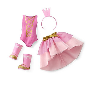American Girl WellieWishers 14.5-inch Ashlyn Doll with Pink Leotard, Glitter Skirt, Headband, and Boots, For Ages 4+