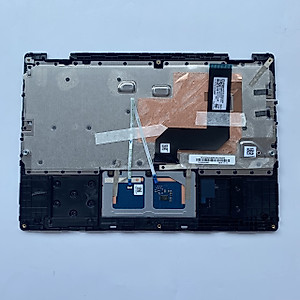 F-HONG ELECTRONIC CO LIMITED New Genuine Replacement for Lenovo Chromebook 100E 2nd Gen MTK Laptop Upper Case Palmrest Keyboard Touchpad Assembly Part 5CB0U26489 5CB0X55485, Black, 11.6 inch