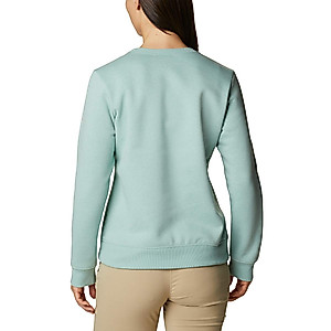 Columbia Women's Logo Crew, Aqua Tone/Outline Logo, 3X Plus