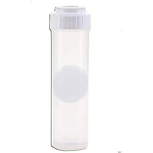 Empty, Clear Refillable Reusable Water Filter Cartridge Universal (2.5" x 10") for DI Resin and Other Media Sold by Oceanic Water Systems