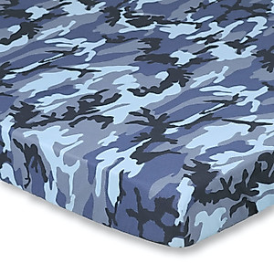 The Peanutshell 3-Pack Fitted Playard Sheets - Soft & Breathable Baby Boy Mini Crib Sheets, Pack N Play Mattress, Fits Standard Playard Pack Play Mattresses - Camo Print