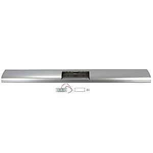 KUAFU Rear Bumper Roll Pan Compatible with 1967-1972 Ford F100 Fleetside Steel Rollpan w/License Plate Hole & LED Light