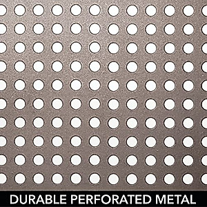 mDesign Modern Metal Square Kitchen Cabinet, Pantry, Countertop Organizer Storage Shelves for Kitchen Cabinets, Countertops, Pantry - Durable Steel, Non-Skid Feet, 2 Pack - Bronze