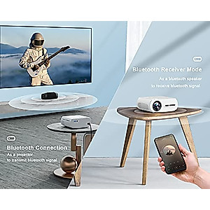 ONOAYO Projector Native 1080P 5G WiFi and 5.1 Bluetooth Projector & ONOAYO Adjustable Projector Tripod Stand