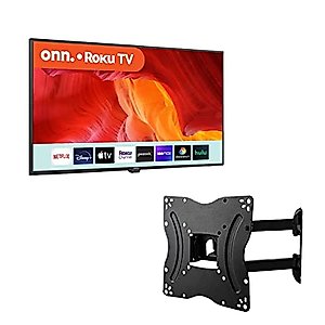 Onn 39-Inch Class HD 720p Smart LED TV 60Hz Refresh Rate Compatible with Alexa & Google Assistant + Free Wall Mount (No Stands) 100074926 (Renewed)