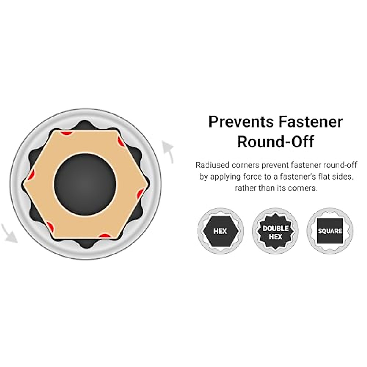 TEKTON 1/2 Inch Drive x 11 mm Deep 12-Point Socket | SHD23311