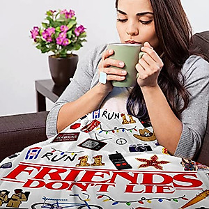 Strangeness Merchandise Blanket Christmas Decorations TV Show Gifts Soft Flannel Throw Blanket 50" X 40"