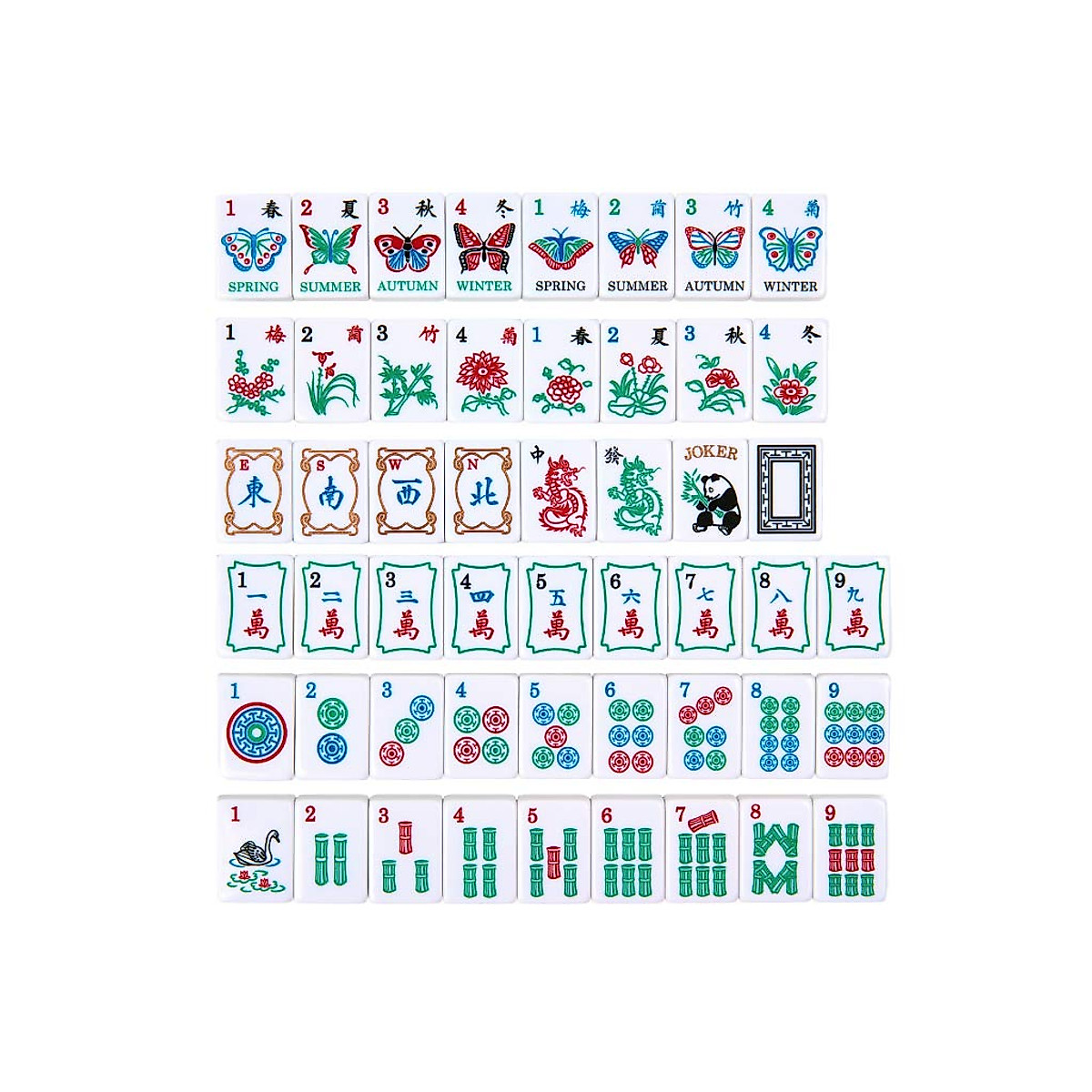 Linda Li New! - American Mahjong Set The Artisan Collection: Butterfly Series – in Black Poppy Soft Bag