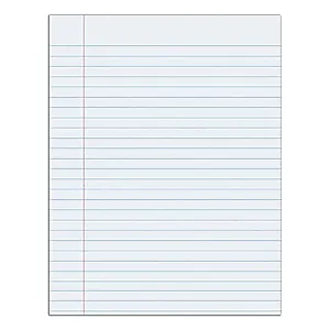 Pacon® Composition Paper, Unpunched, 3/8" Rule, 8 1/2" x 11", White, Pack Of 500 Sheets