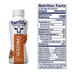 Fair Life Nutrition Plan High Protein Shake Assorted Variety Pack Sampler - 11.5 Fl Oz (8 Pack) In Sanisco Packaging