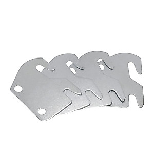 Antrader 4 Sets Hook Plates for Wooden Beds Frame Bracket,Universal Wood Bed Rail Hook Plates with Pin