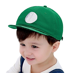 WELLMILLER 5 Pcs Fashion Brothers Baseball Caps & Mustaches Gloves Accessory Kit for 3-8 Years Child Boys Girls Party Supplies