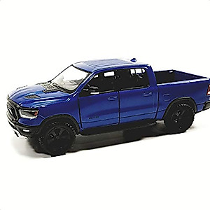 Kinsmart Dodge Ram 2019 Navy Blue 1500 Pickup Truck1/46 O Scale Diecast Truck