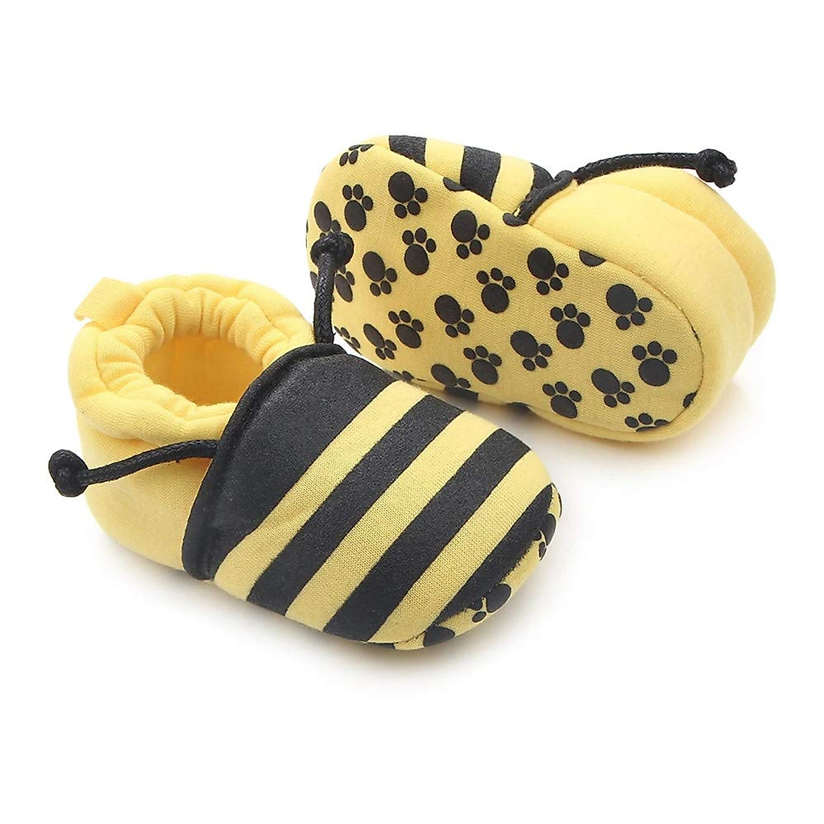 Meckior Save Beautiful Cute Cartoon Infant Unisex Baby Warm Cotton Anti-Slip Soft Sole First Walkers Shoes