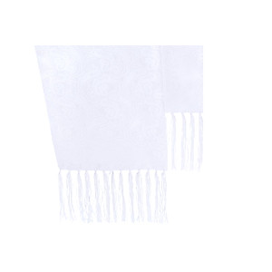 S.H. Churchill & Co. Luxurious Men's Paisley Scarf - Elegant, Soft Silk Blend, Classic Design for Sophisticated Style & Warmth - White