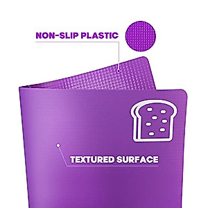 5 Pieces Flexible Cutting Boards, BPA Free Plastic Cutting Boards for Kitchen, Non Slip Cutting Mat for Meat and Vegetables