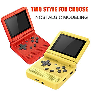 ZOSTER Powkiddy V90 Handheld Game Console Portable Retro Built in 6,000 Games 64G 3.0 Inches IPS Screen Open Source System Arcade Game Console Toy Gift for Kids Adults