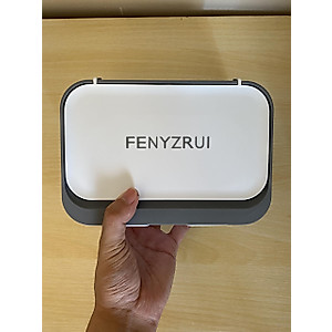 FENYZRUI Plastic Storage Containers for Household Or Domestic use Strong Plastic Rectangular with Lid Suitable for Dryer Sheet, 7.24" X 4.88" X 2.95" Gray 1 Pcs