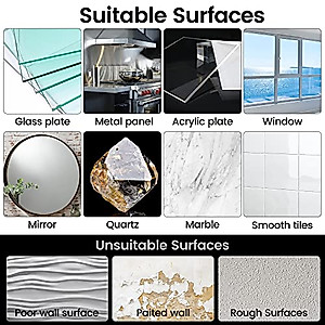 OFIYE Wall Hooks - 22lb(Max) Heavy Duty Adhesive Hooks for Hanging, Waterproof and Rustproof, Transparent Design, Bathroom Kitchen Hooks (10 Pack)