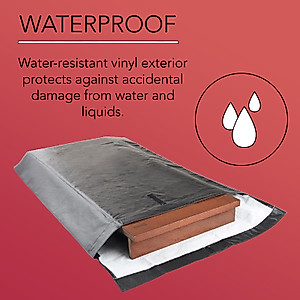 LAMINET Premium Heavy Duty Table Leaf Storage Bag water , scratch resistant. Extra Thick waterproof exterior heavy duty flannel backing. Store Your Table Leaves safely. Holds Leaves up to 26" wide.