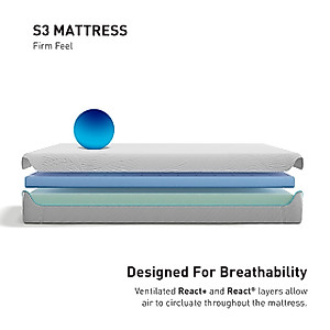 Bedgear Sport Performance Mattress - Full Mattress - Firm Feel - Powered by Ver-Tex Technology - Instant Cooling and Breathable Sleep