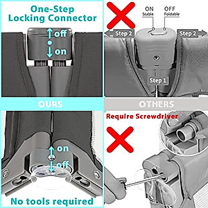 Albott Baby Playpen-Foldable Playpen for Babies and Toddlers 89x89 in Portable Baby Fence, Baby Play Yards(Dark Grey)