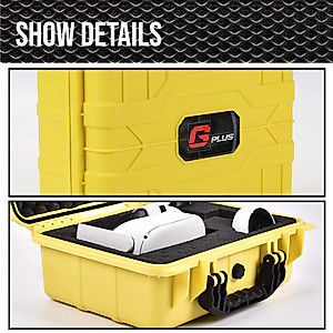 G-PLUS VR Carrying Case VR Outdoor Portable Protector Glasses Storage Box(Yellow)
