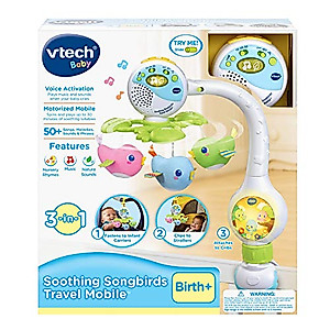 VTech Soothing Songbirds Travel Mobile, White