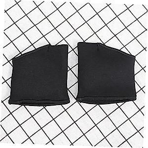 GLEAVI 2pcs Hallux Valgus Straightener Toe Spacer Bunion Night Splint Hallux Valgus Covers Bunions Covers Thumb Covers Thicken Orthotics Sock Floor Mat Black Bunion Splints Toes Separator