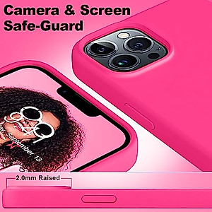 LOVE 3000 Designed for iPhone 13 Pro Max Case, Silicone-Shockproof-Protective Phone Case for iPhone 13 Pro Max 6.7 inch, Hot Pink